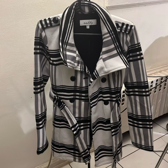 Sebby | Jackets & Coats | Sebby Coat With Belt And Side Pockets | Poshmark